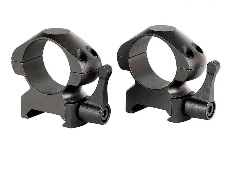 Кольца быстросъемные Hawke стальные на 34мм Weaver низкие (23030) рычажные