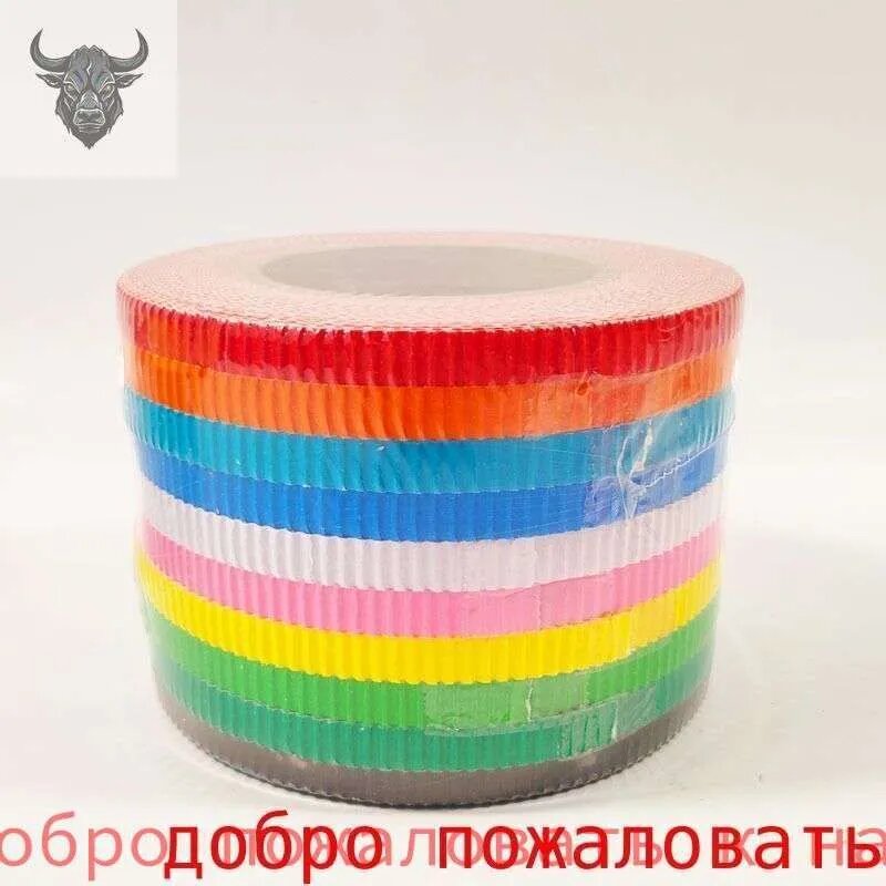 Набор гофрированных полосок для квиллинга, 10 шт, бумажные полоски из картона для рукоделия и скрапбукинга разные ширины и длины для открыток, декора и интерьерных композиций