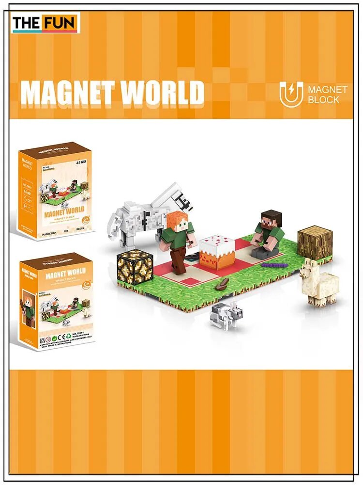 Мой Мировой Арматурный Игровой Сценарий Minecraft 9951-9958 Игровой набор с фигурками и блоками