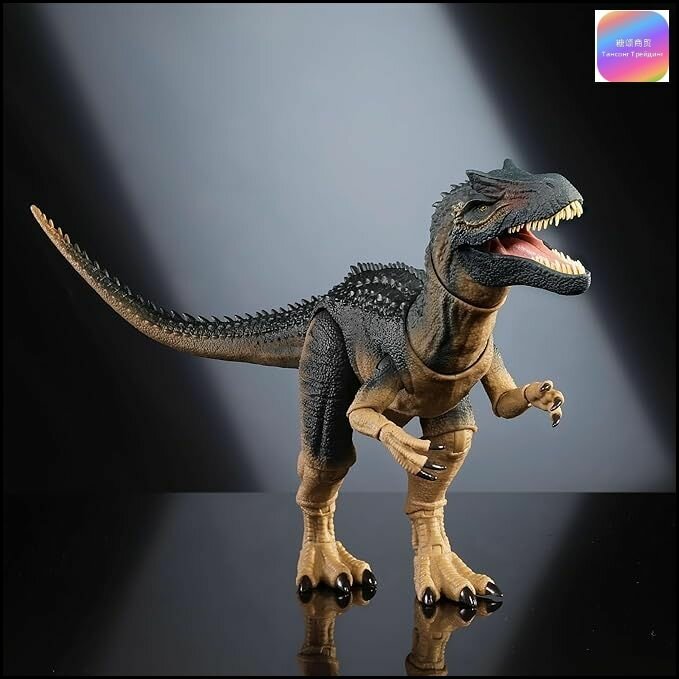 Фигурка динозавра Аллозавра из коллекции Mattel Jurassic World Hammond Collection, премиальный дизайн, стеклянные глаза и проволочный хвост, 19 точек сочленения