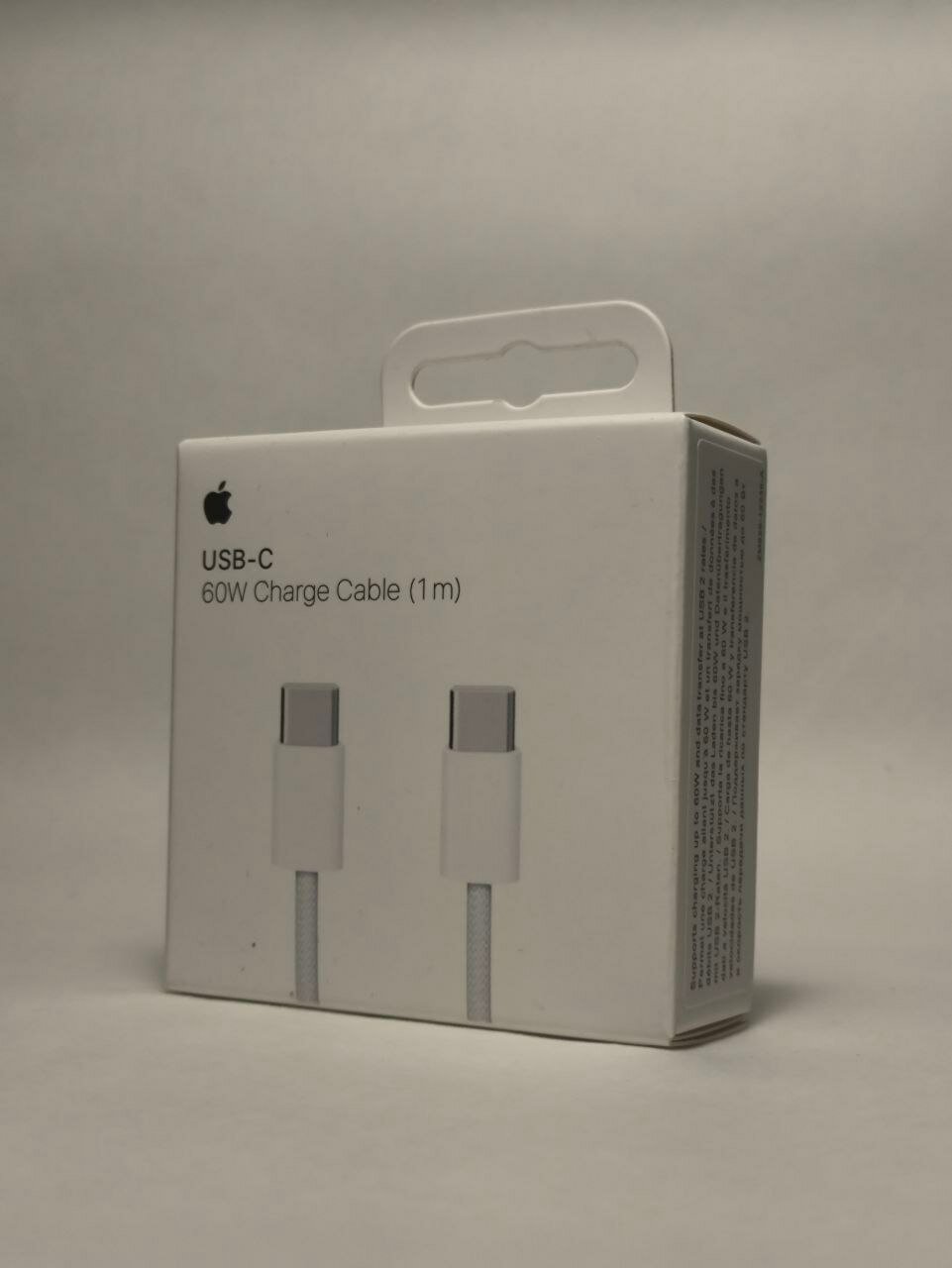 Зарядный кабель, провод USB Type-C - Type-C, для Apple и Android, 60Вт, 1 метр