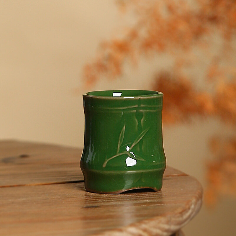 Бамбуковая зеленая чашка, новый китайский стиль, чайная чашка