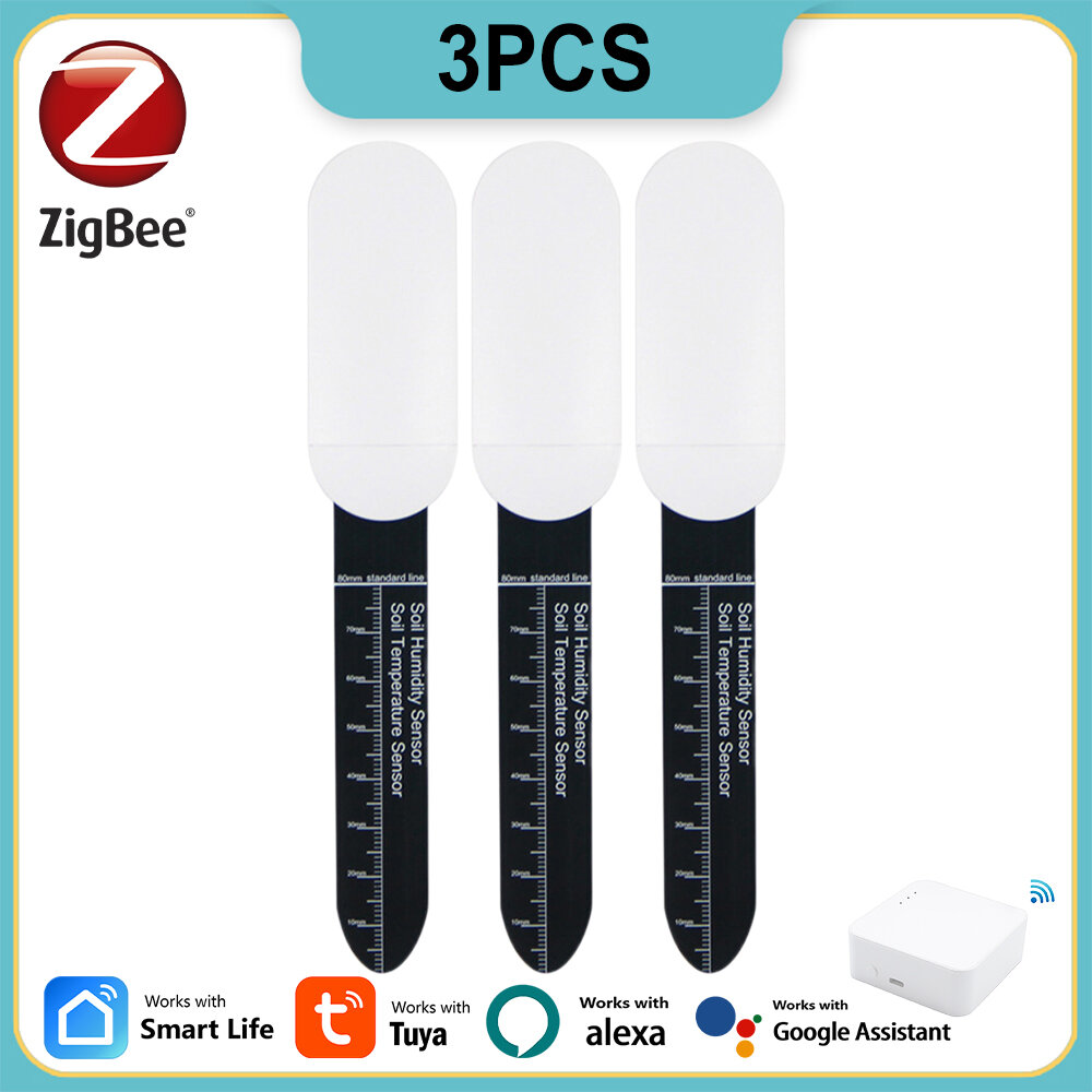 3 шт Умный Zigbee-датчик температуры и влажности почвы