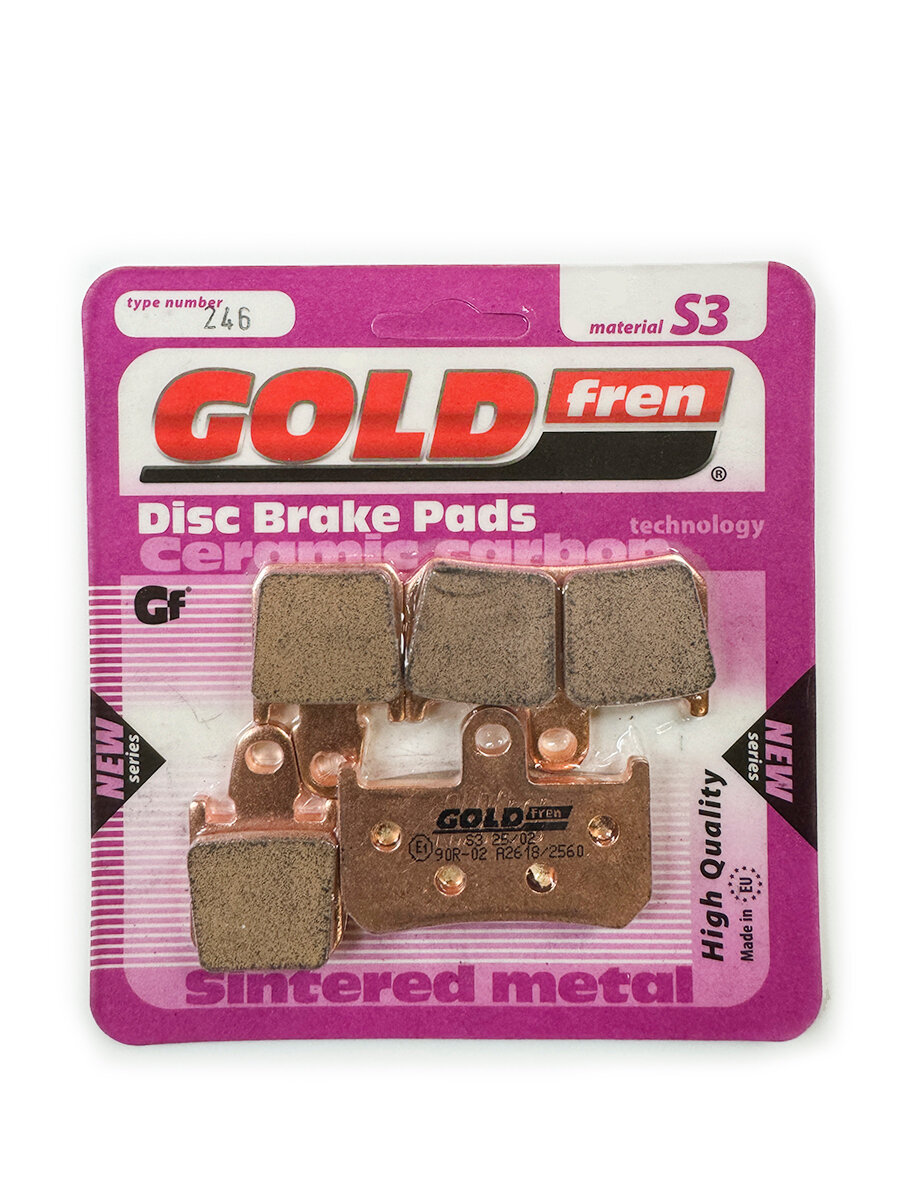 Колодки тормозные GOLDfren 246 S3 кросс TRW MCB795, SBS 839, EBC FA 442/4HH, Ferodo FDB 2217 оригинал
