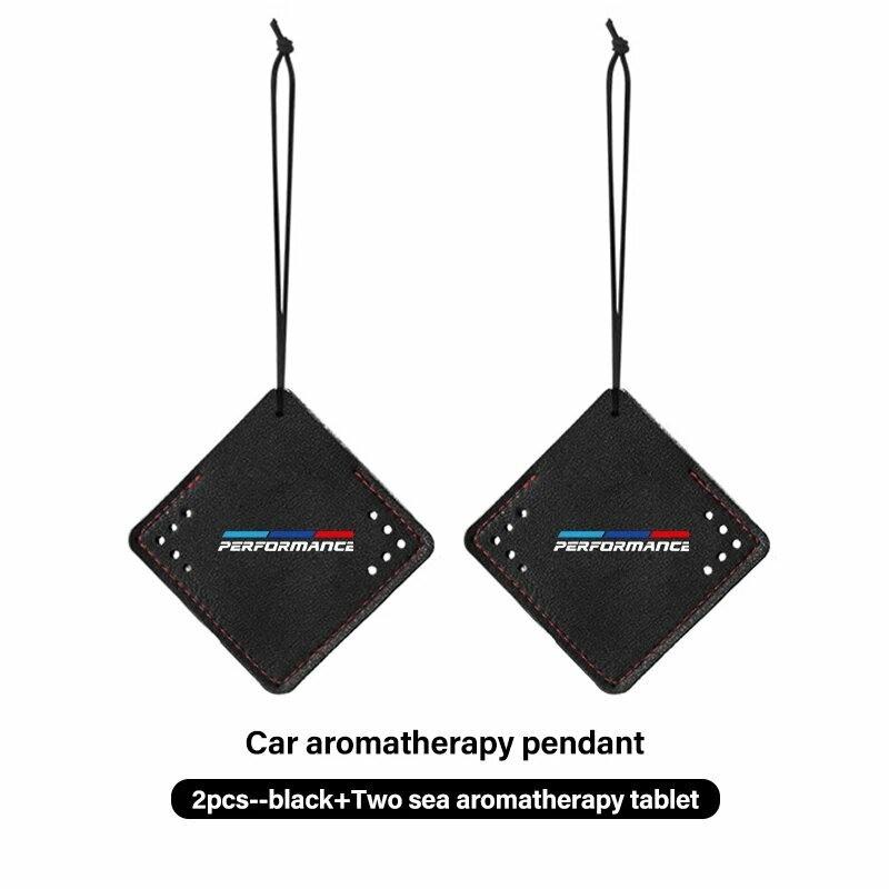 Автомобильный долговечный аромат для ароматерапии, кулон, украшение для BMW Performance black-2PCS