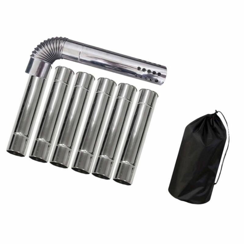 Дымовая труба дровяной печи усиленный дымоход-комплект 3