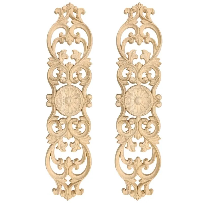 30 см x 7 см резные деревянные наклейки, угловые, декоративные, для украшения дома, двери шкафа, кровати, декоративные накладки, аппликация