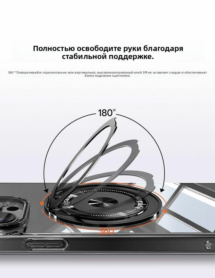 Прямые продажи с фабрики Apple, Huawei, Xiaomi, Samsung, многофункциональный мобильный телефон, английский кронштейн для катушки, наклейка на заднюю панель, универсальная портативная магнитная кольцевая пряжка，Держатель для телефона , зеленый — фото 1