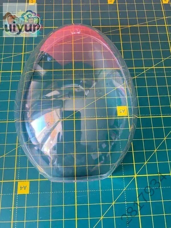 Заготовка для рукоделия Яйцо прозрачная 14x10 см, декупаж, роспись, декор