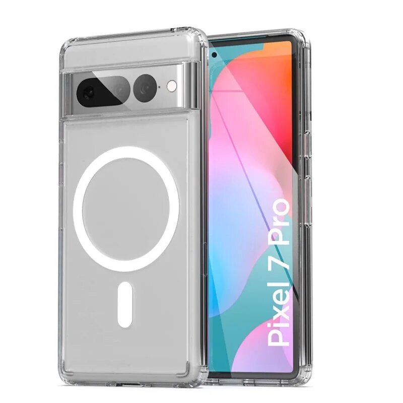 Чехол для Google Pixel 8 Pro Magsafe, прозрачный силиконовый чехол для Google Pixel For Pixel 8 Pro
