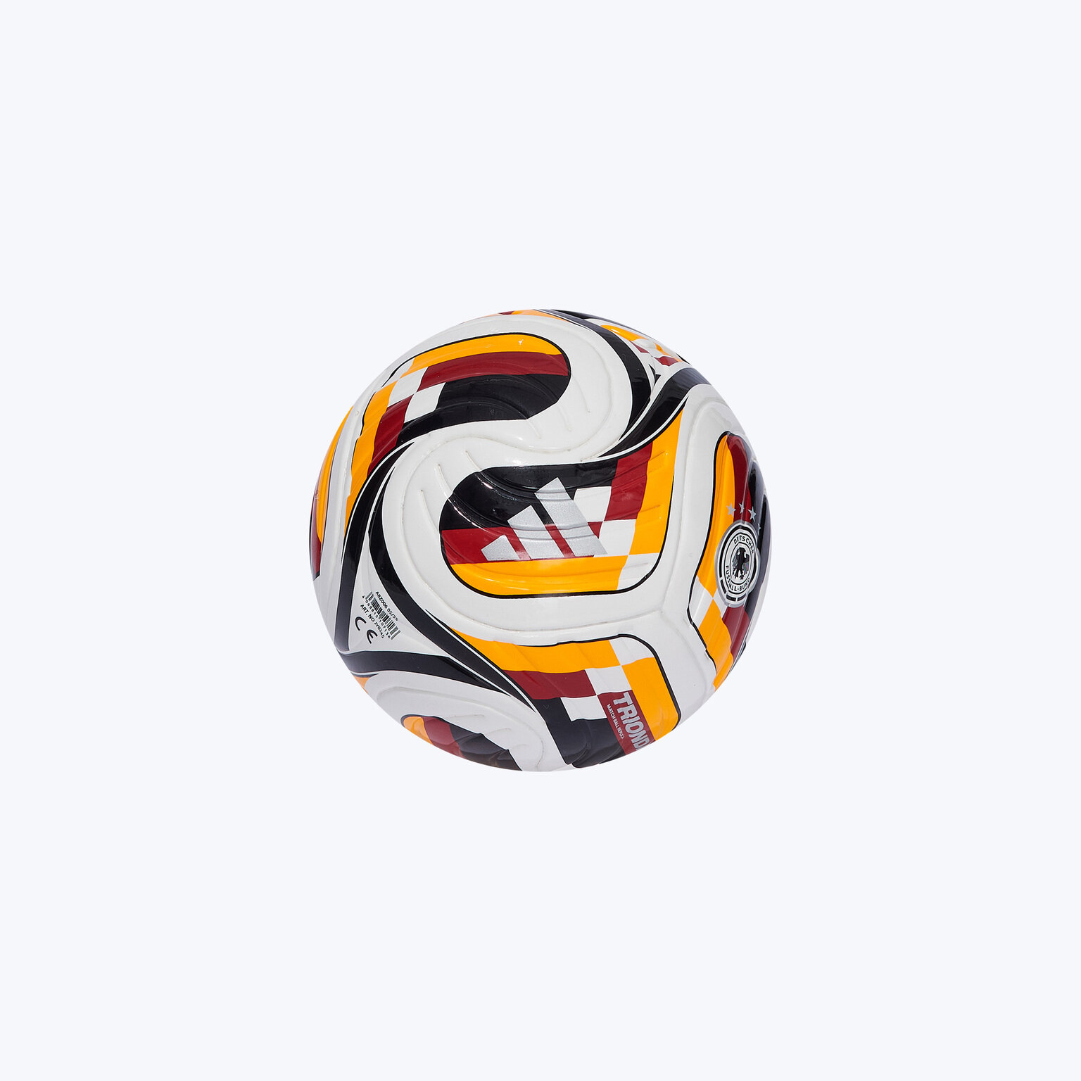 Сувенирный мяч Adidas Home Mini сборной Германии JY0245, размер 1, Белый - Красный - Черный