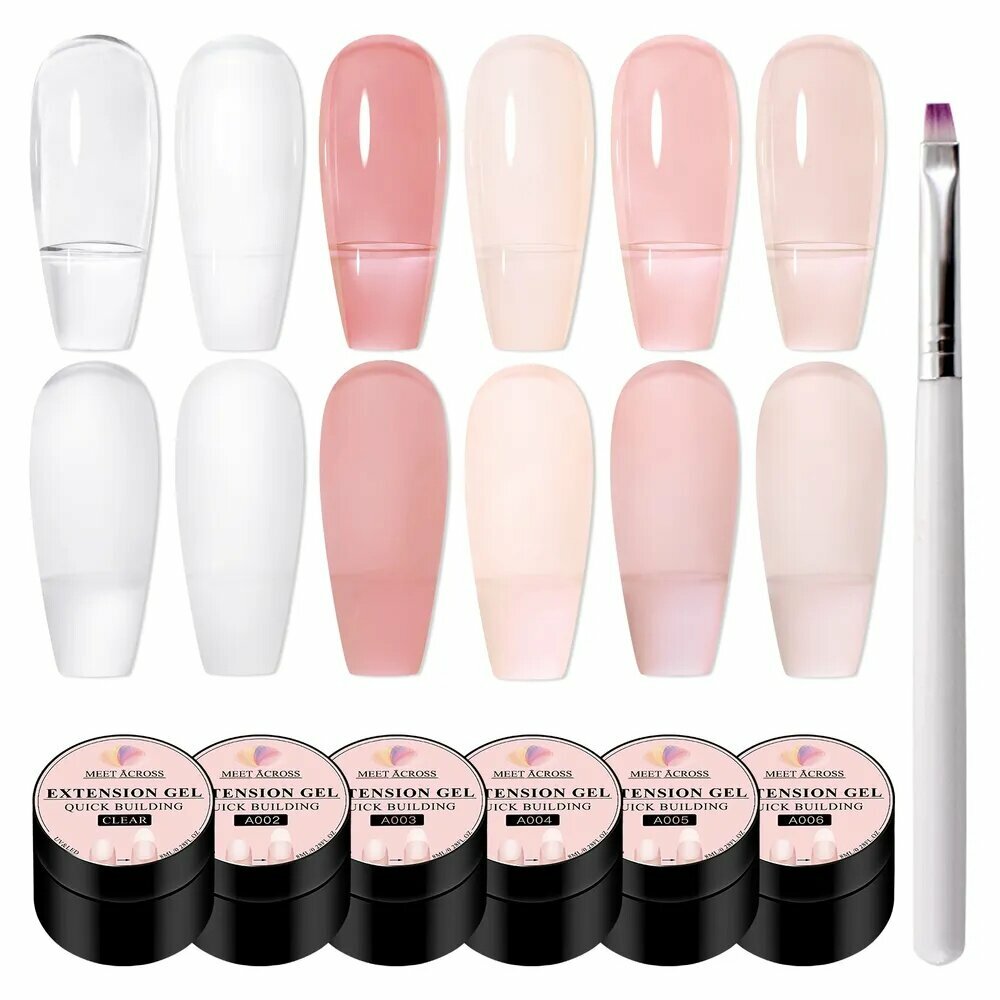Набор Гель для наращивания, все необходимое для моделирования, стойкое покрытие, полимеризация UV LED