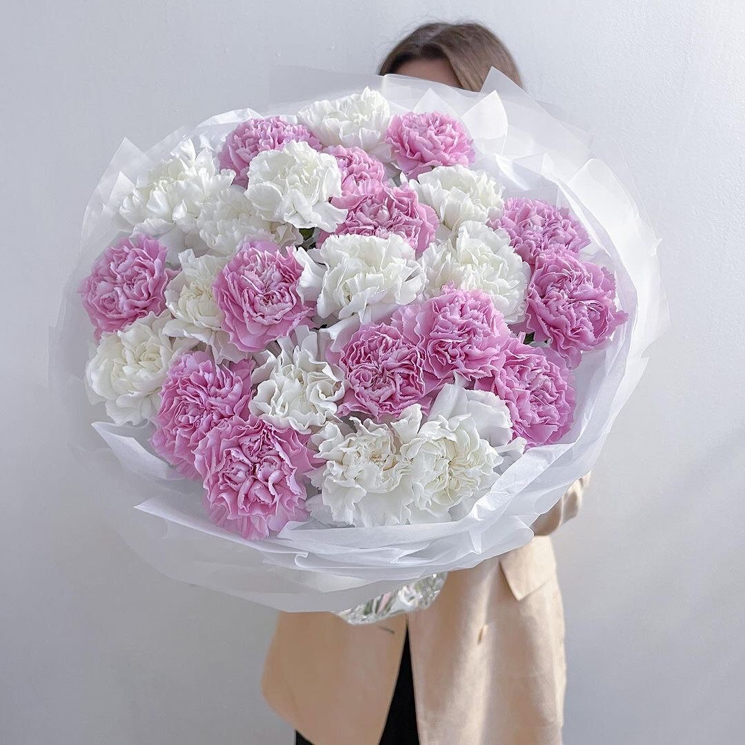 Букет из 51 Диантуса MIX Pink&White от FlowersGo с доставкой до двери