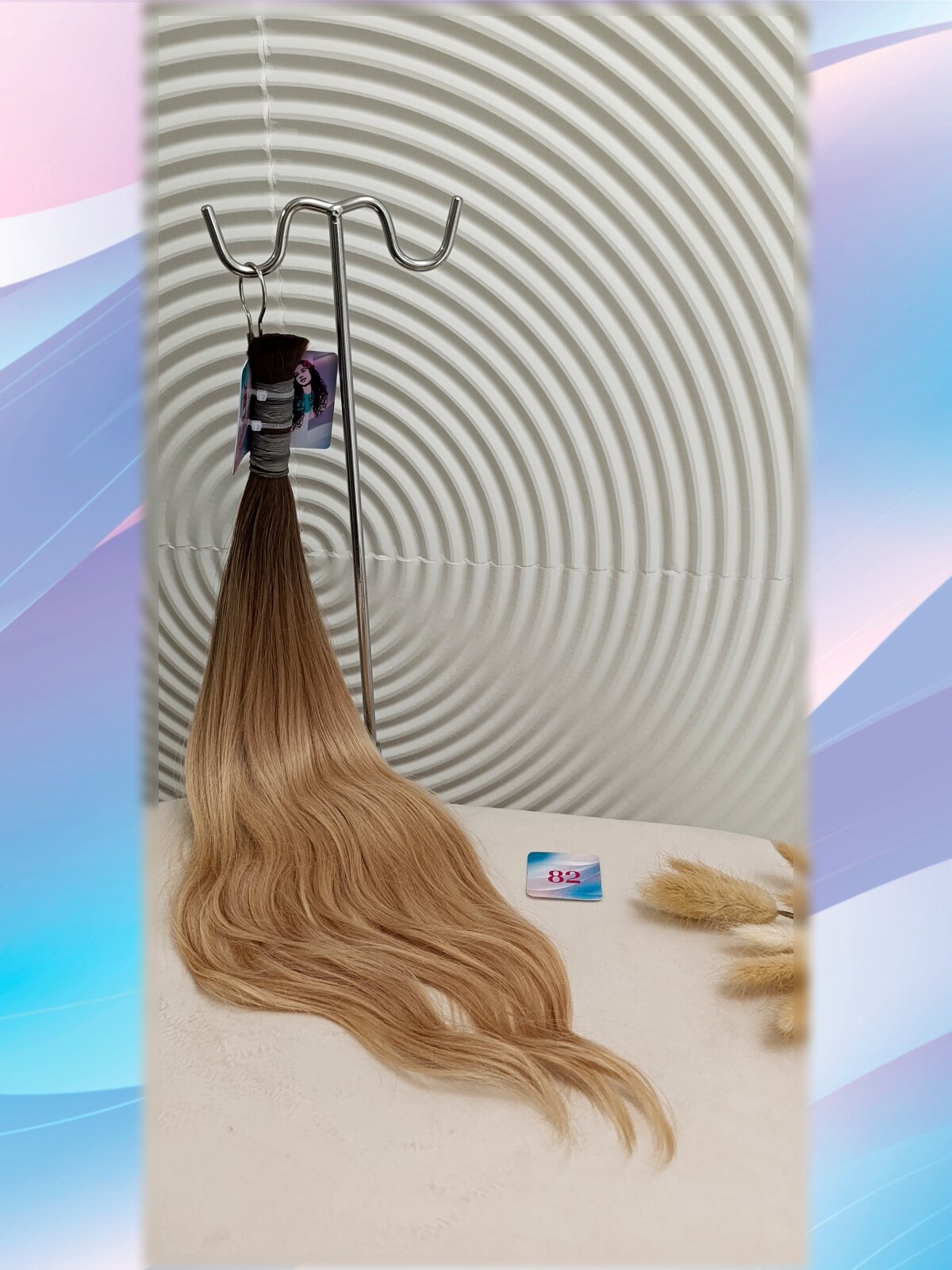 Волосы для наращивания CurlLink, натуральные, волнистые, кудрявые, 45 см