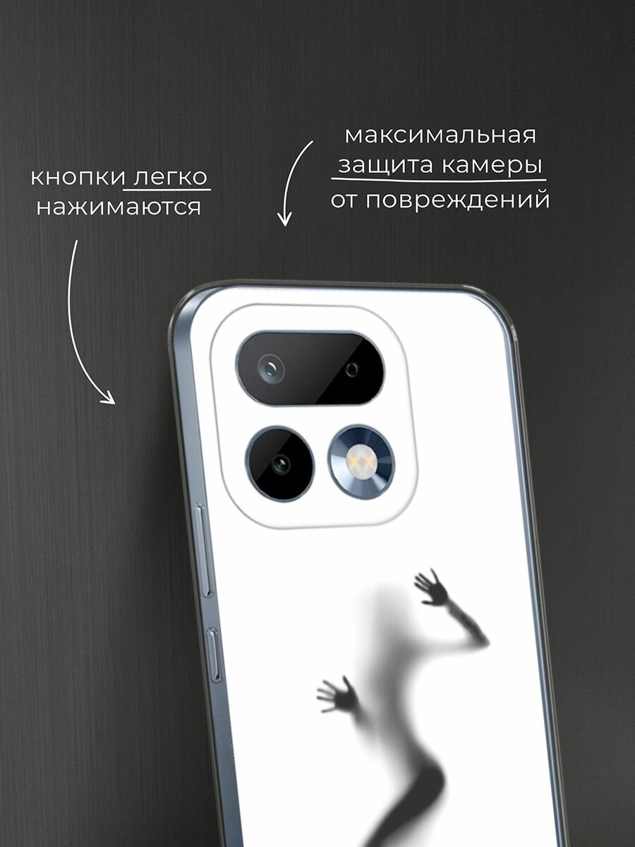 Чехол на Realme 16 Pro / Реалме 16 Про с принтом Девушка в душе — фото 1