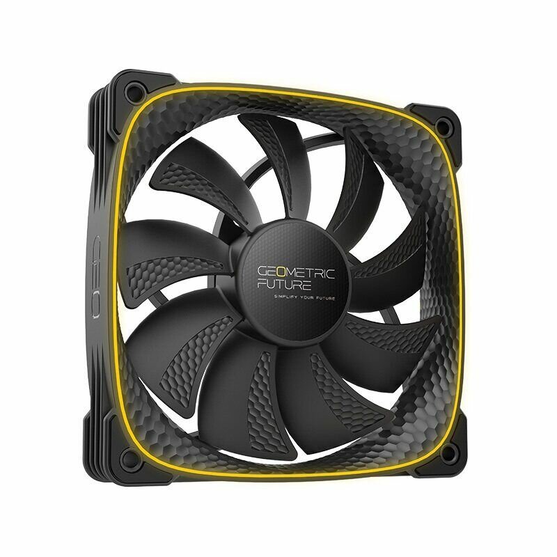 Вентилятор для корпуса Geometric Future Squama 2503RB Single Pack / 120mm, 2000 RPM, 69.11 CFM, 30.92 dBA, 5V ARGB, Black, Reverse / 1F2503R112001