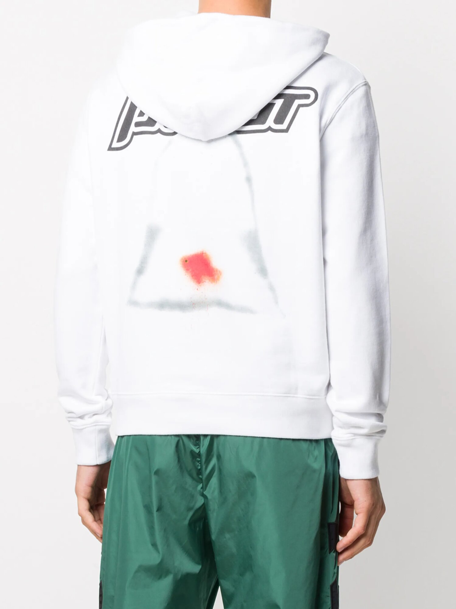 Худи Off-White Plastic Fish, размер 46, , бежевый/белый — фото 1