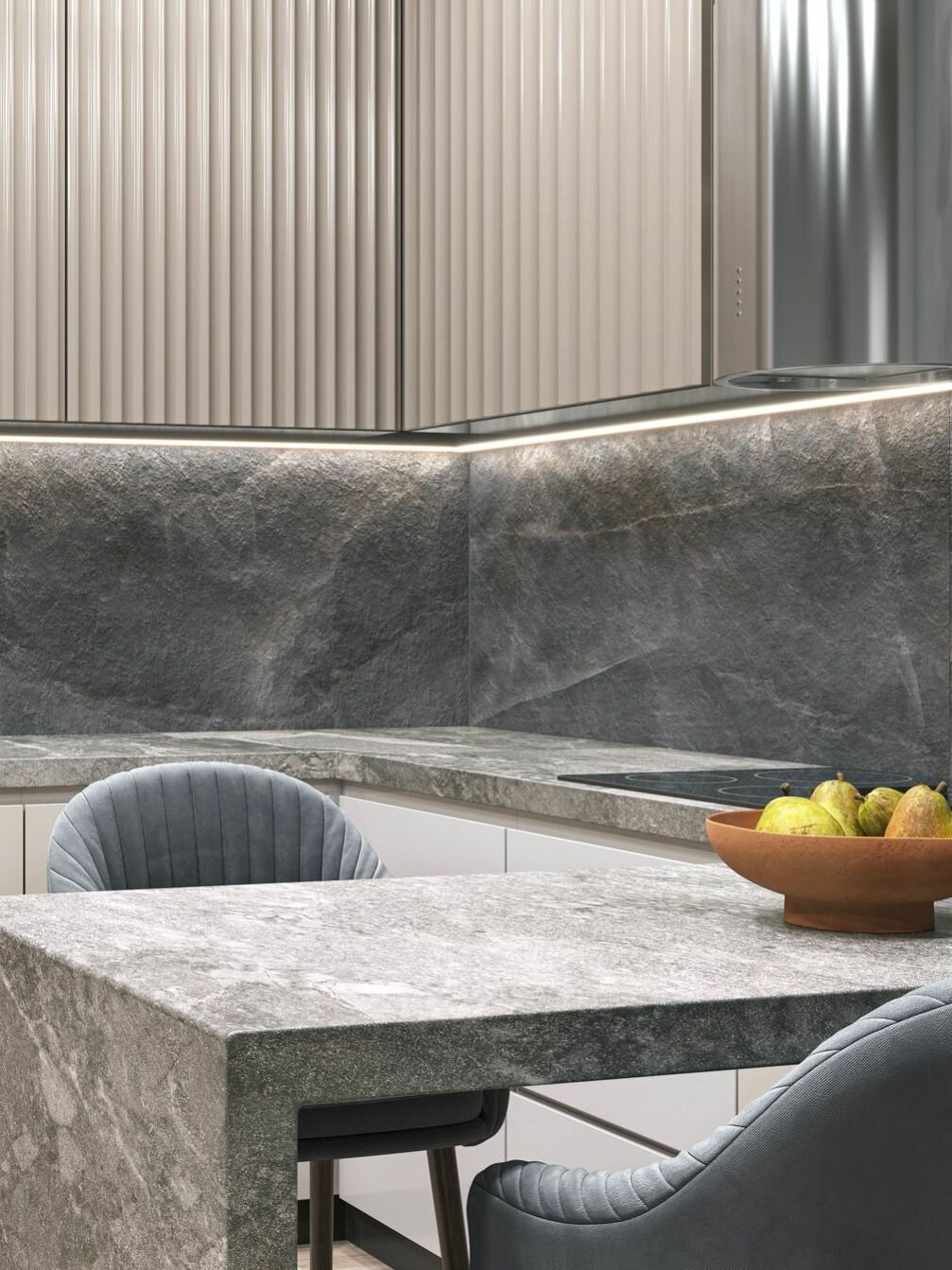 Delacora Солт Лид / Salt Lead D120247L Керамогранит лаппатированный карвинг 1200X600