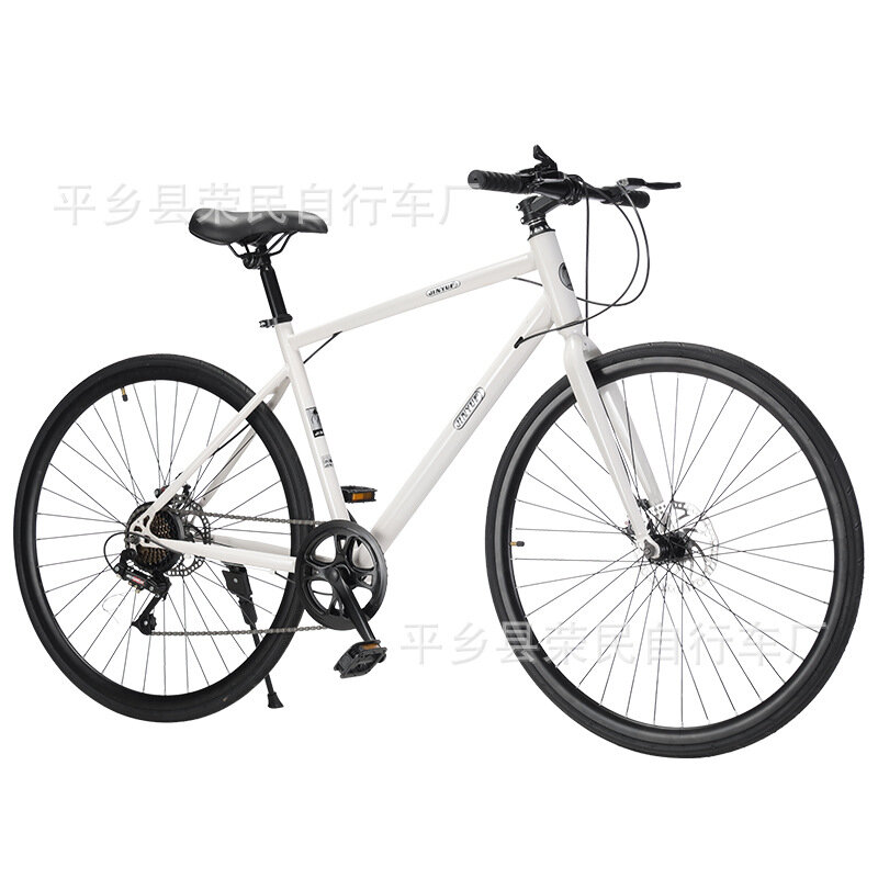 Шоссейный велосипед с прямым рулем и двойными дисковыми тормозами, 700C, спортивный велосипед с переменной скоростью для взрослых, мужчин, женщин и студентов, горный гоночный велосипед.