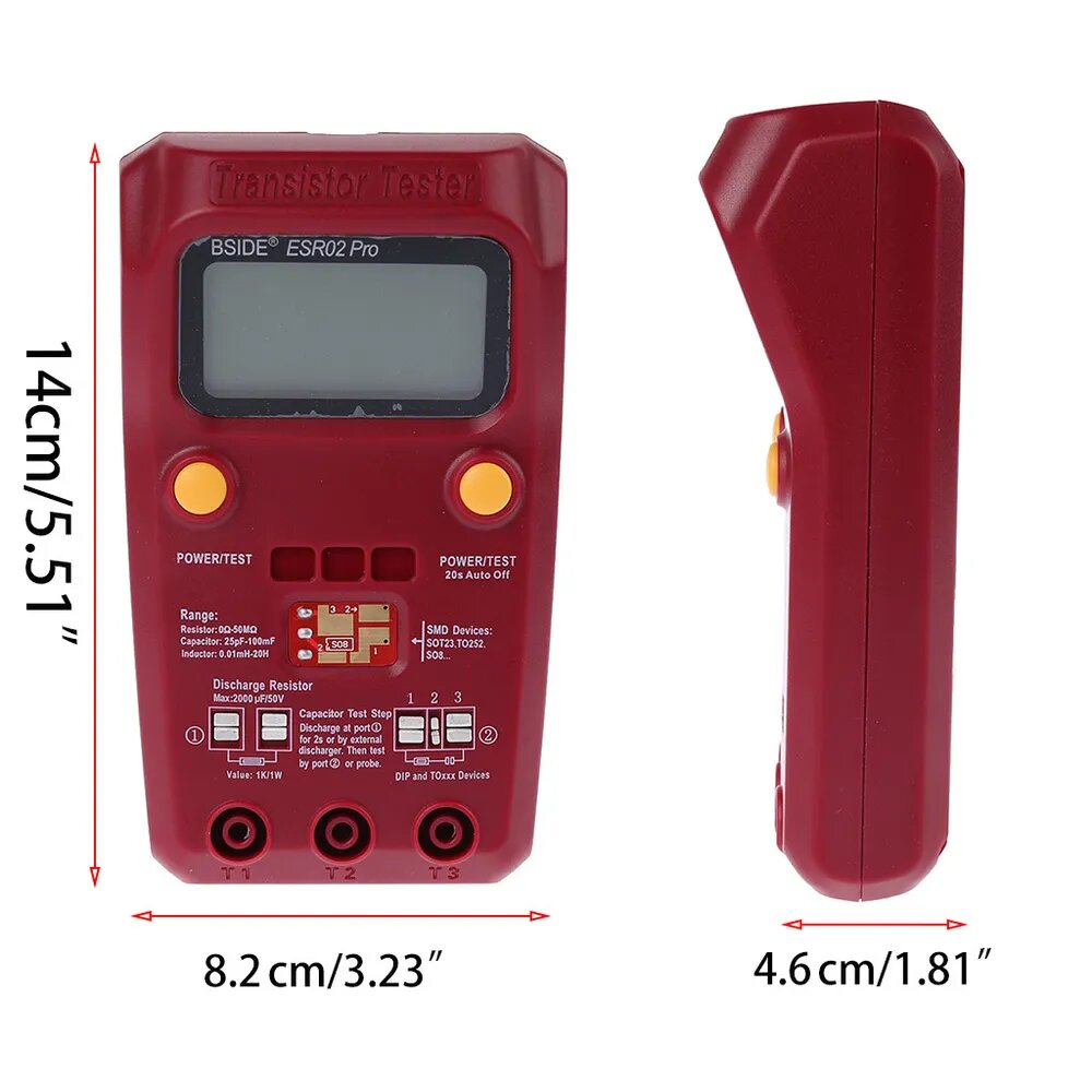 Тестер транзисторов ESR02 Pro — фото 1