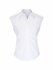 Рубашка LAFAYETTE 148 Gathered shirt, размер 6, бежевый/белый