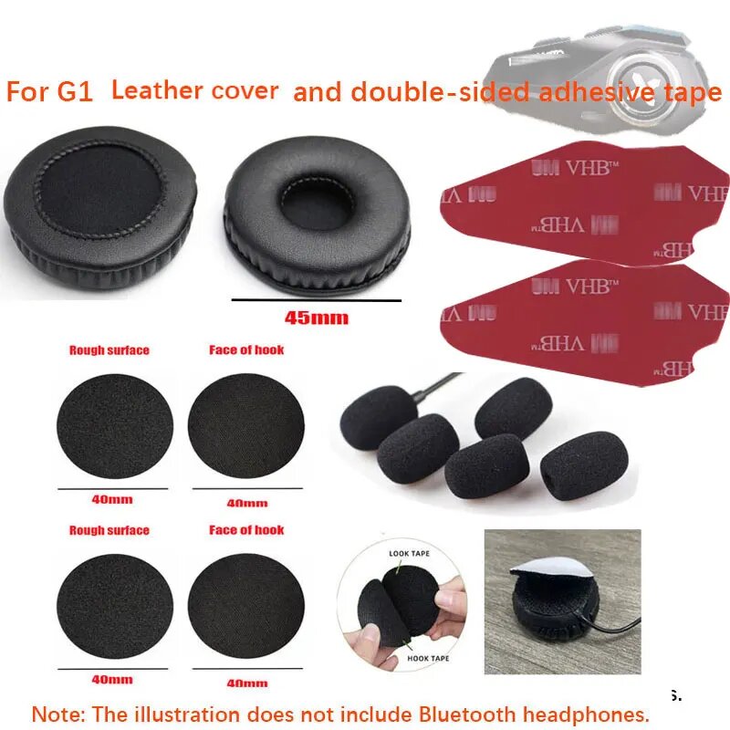 Кожаный чехол и двусторонняя лента для LEXIN G1 Bluetooth