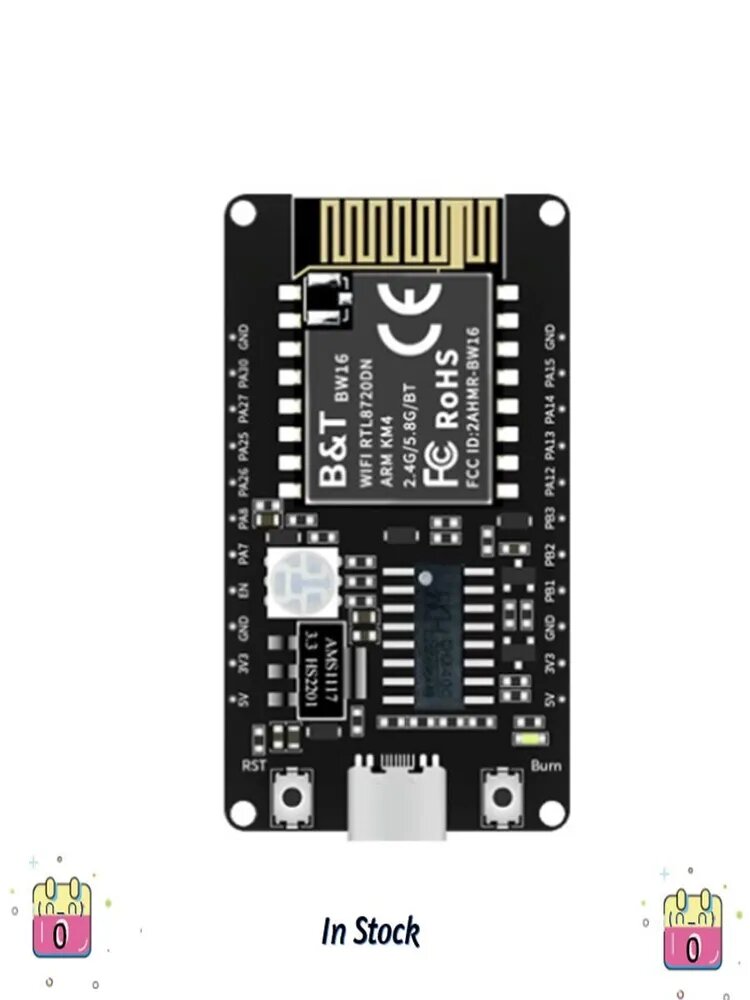 BW16-Комплект Для Разработки Платы RTL8720DN Двухдиапазонный Bluetooth BLE-Модуль
