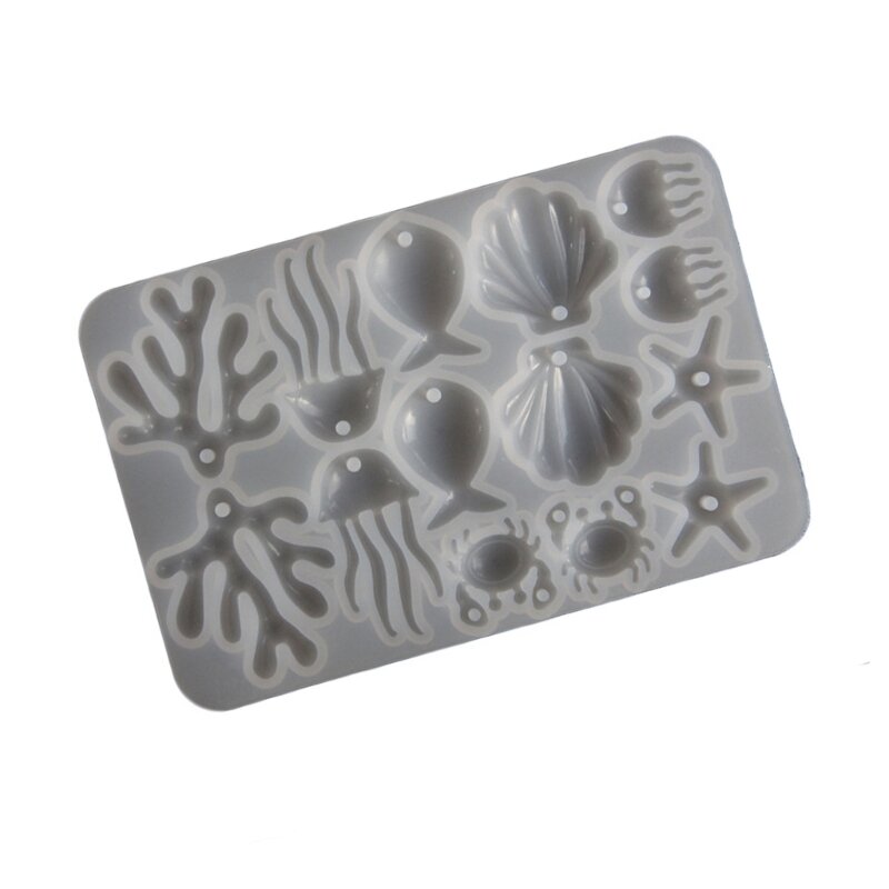 Набор Форм Для Изготовления Подвесок С Морскими Животными Из Силикона Для Изготовления Ювелирных Изделий С Кораллами Ракушками И Крабами