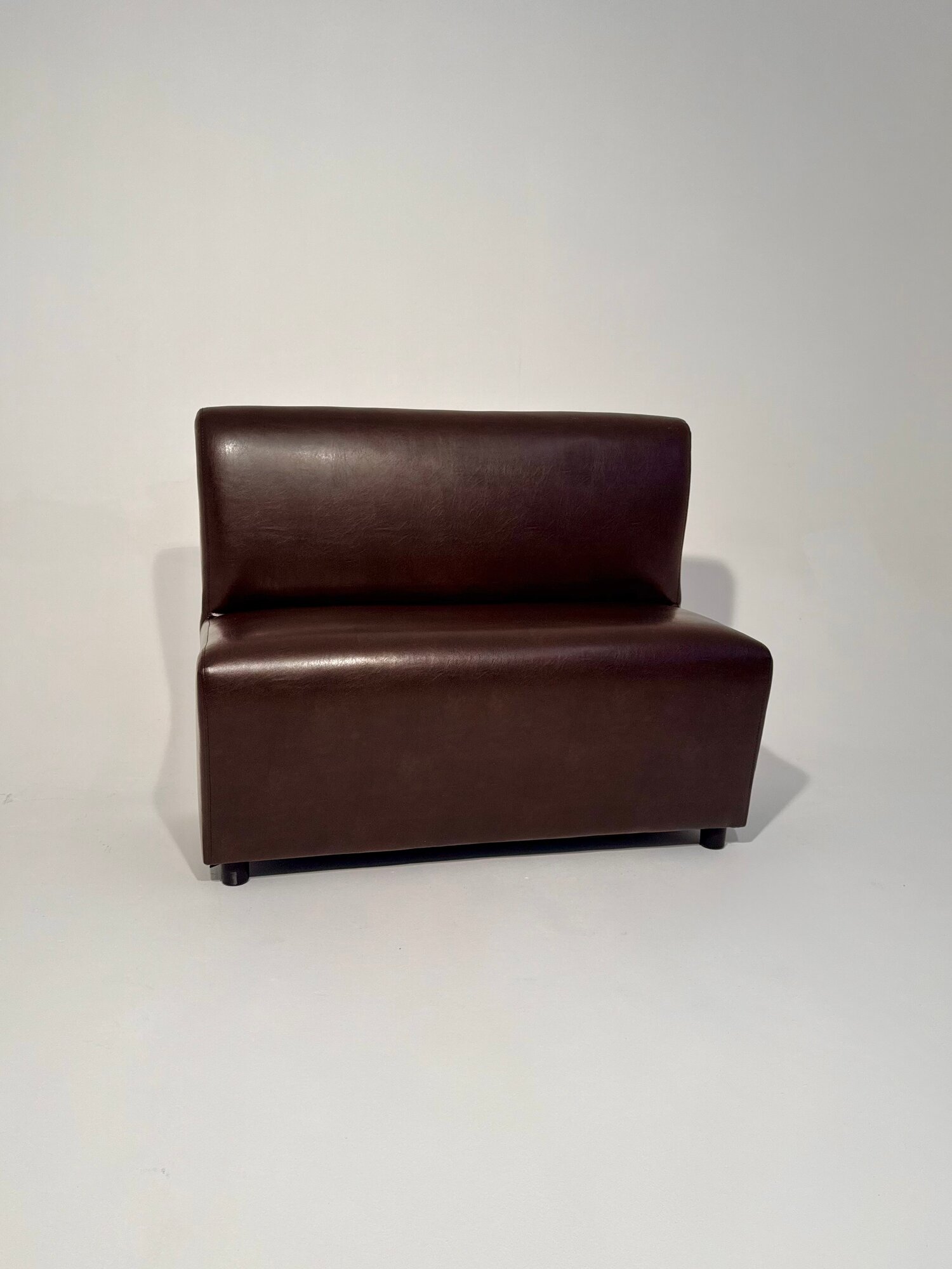 Диван для бара, кафе, ресторана Сити, механизм Нераскладной, 100х50х83 см, темно-коричневый