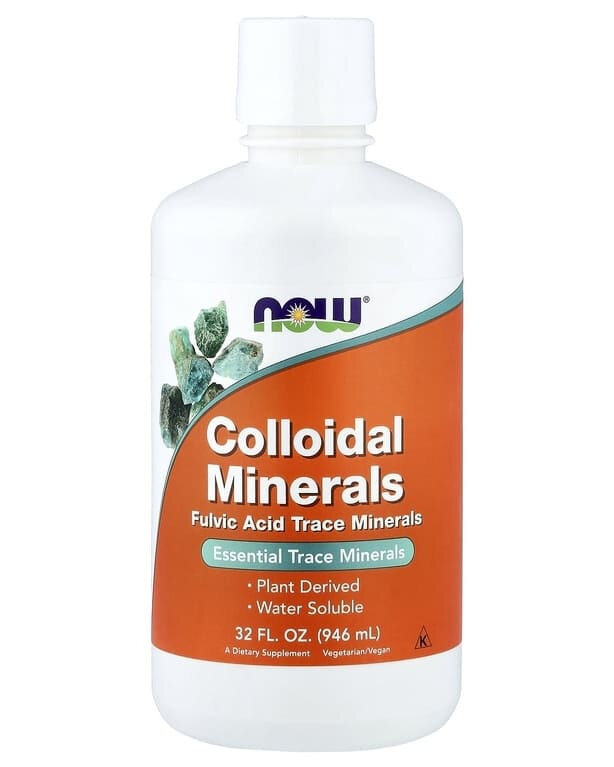 NOW Foods Colloidal Minerals Liquid, Коллоидные минералы 946 мл