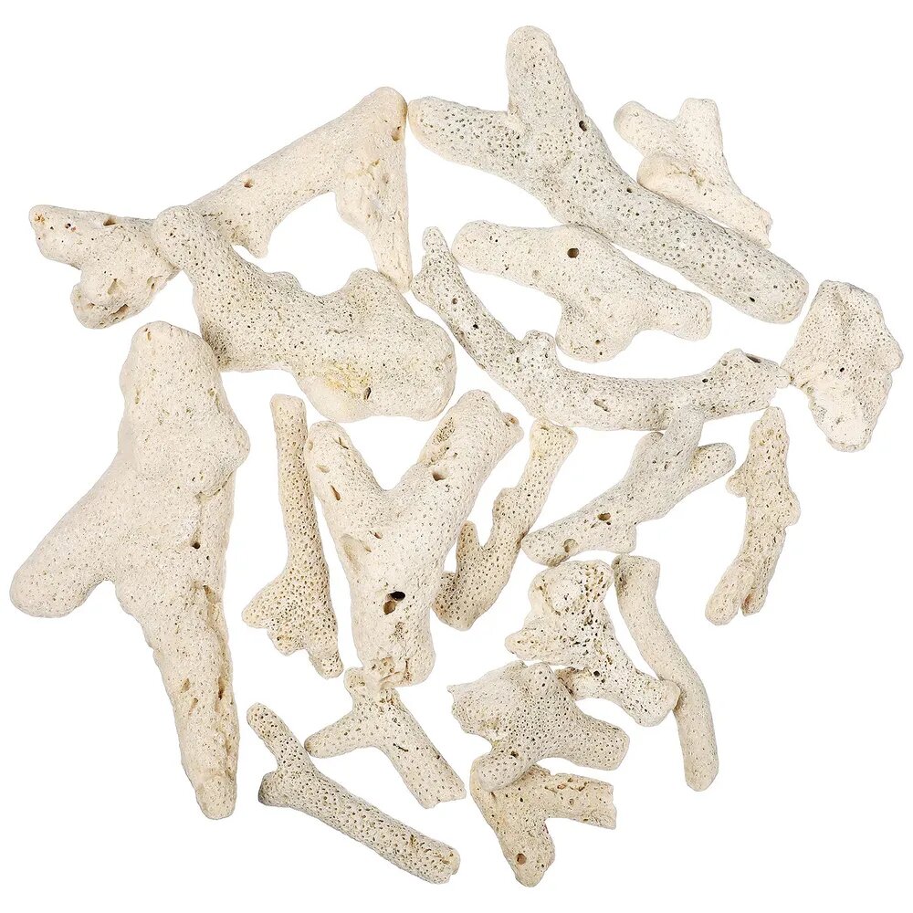 Коралловые камни для фильтрации аквариума, бежевые, набор из 5 шт, 500 г