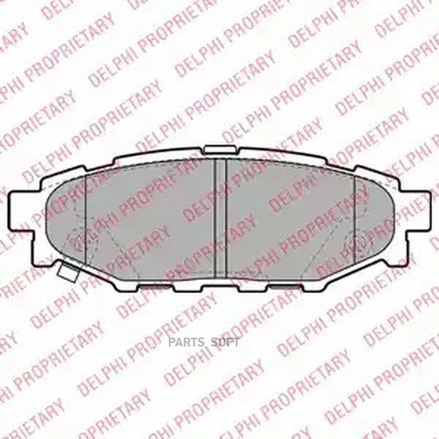 DELPHI LP1999 Тормозные колодки LP1999