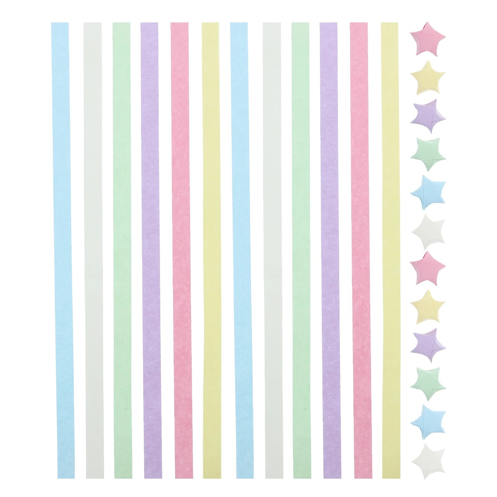Пастельные бумажные полоски для оригами 540 шт.