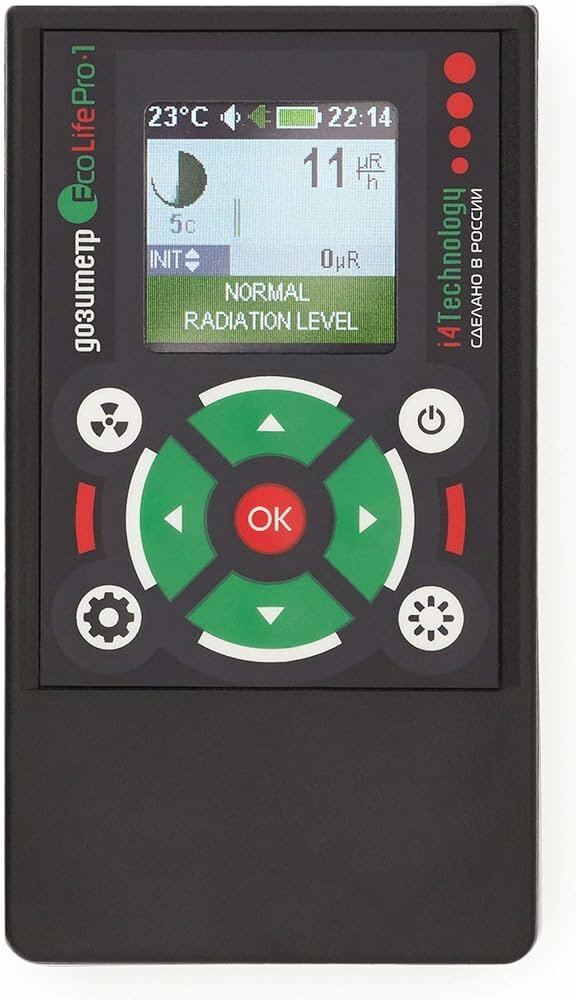 Дозиметр EcoLifePro i4Technology, гамма/бета-излучение, сохранение результатов в памяти