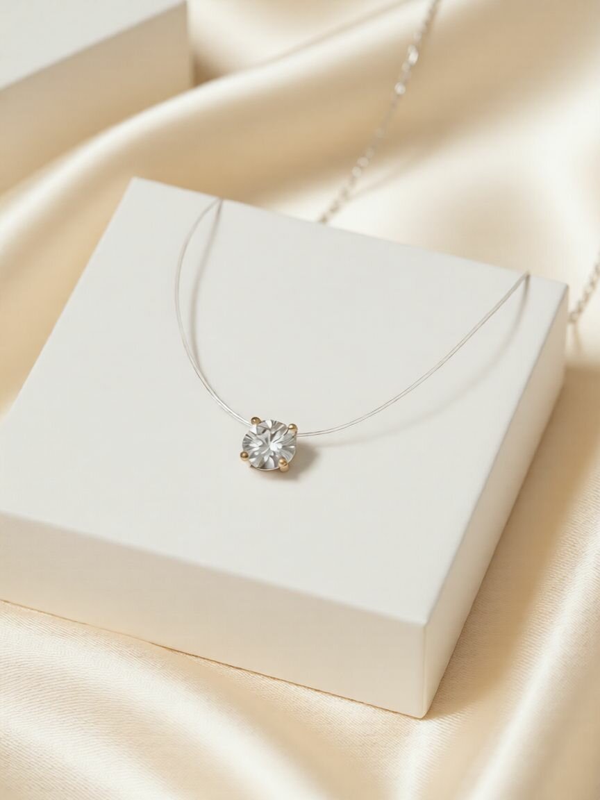 Колье, 925 проба, фианит