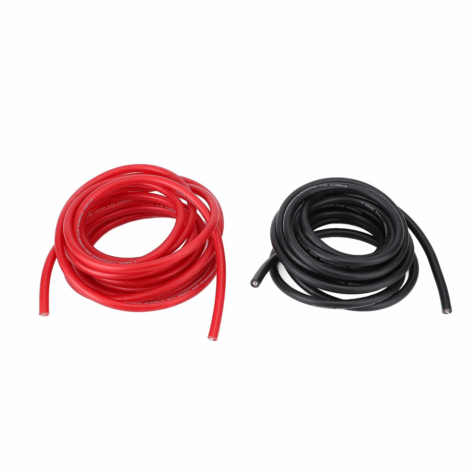 Силовой кабель 4AWG 20 футов с термоусадкой, гибкий комплект заземления для авто