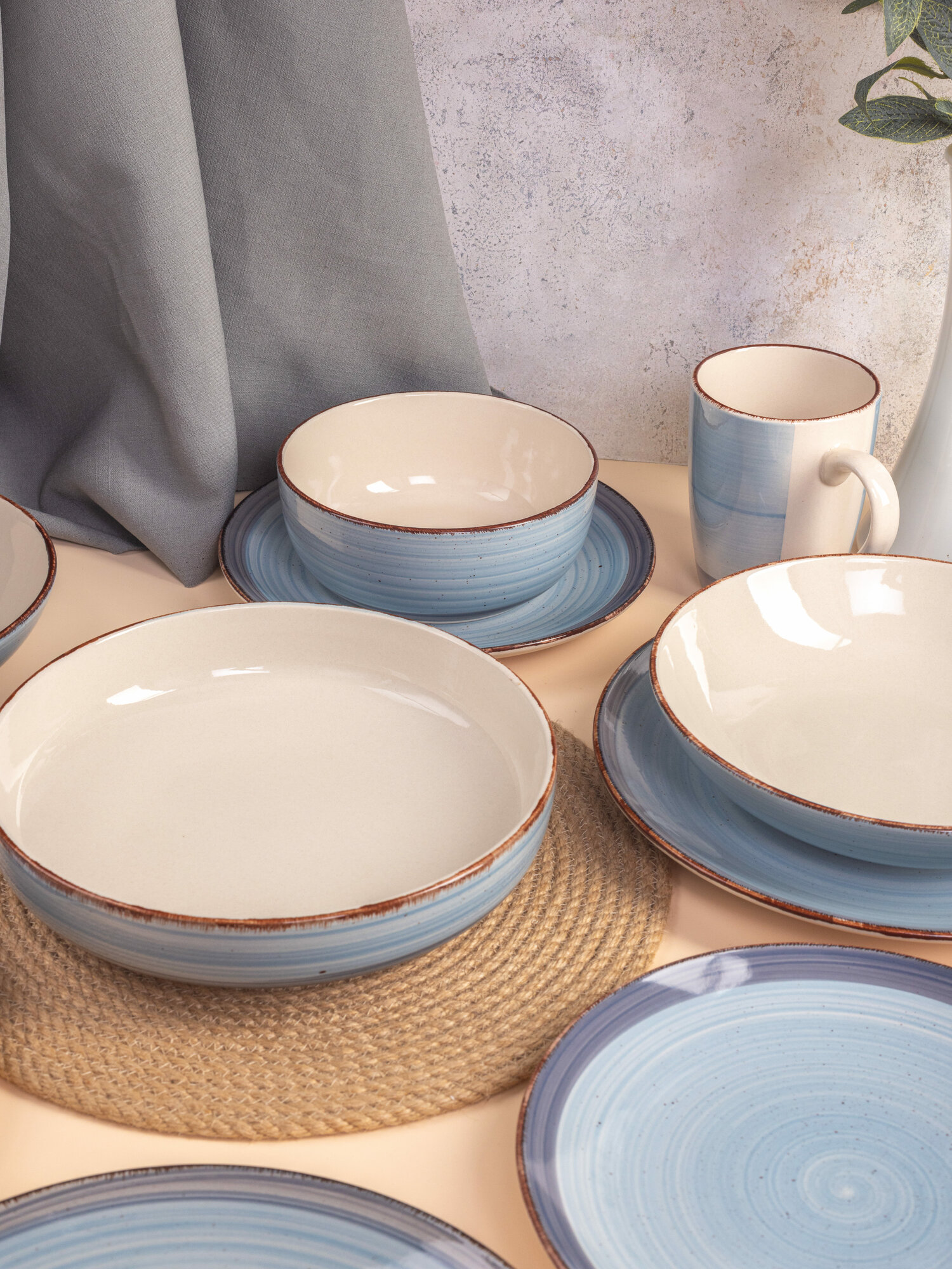 Набор посуды на 4 персоны DOMENIK "MOOD" 16 предметов, керамика