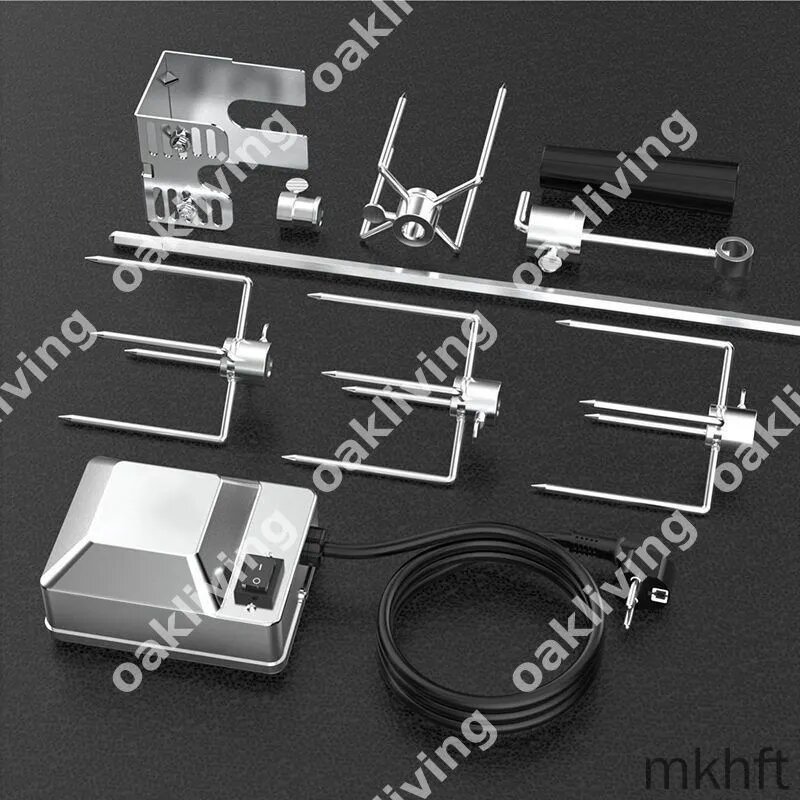 Вертел универсал для мангала, гриля, барбекю электрический, автоматический