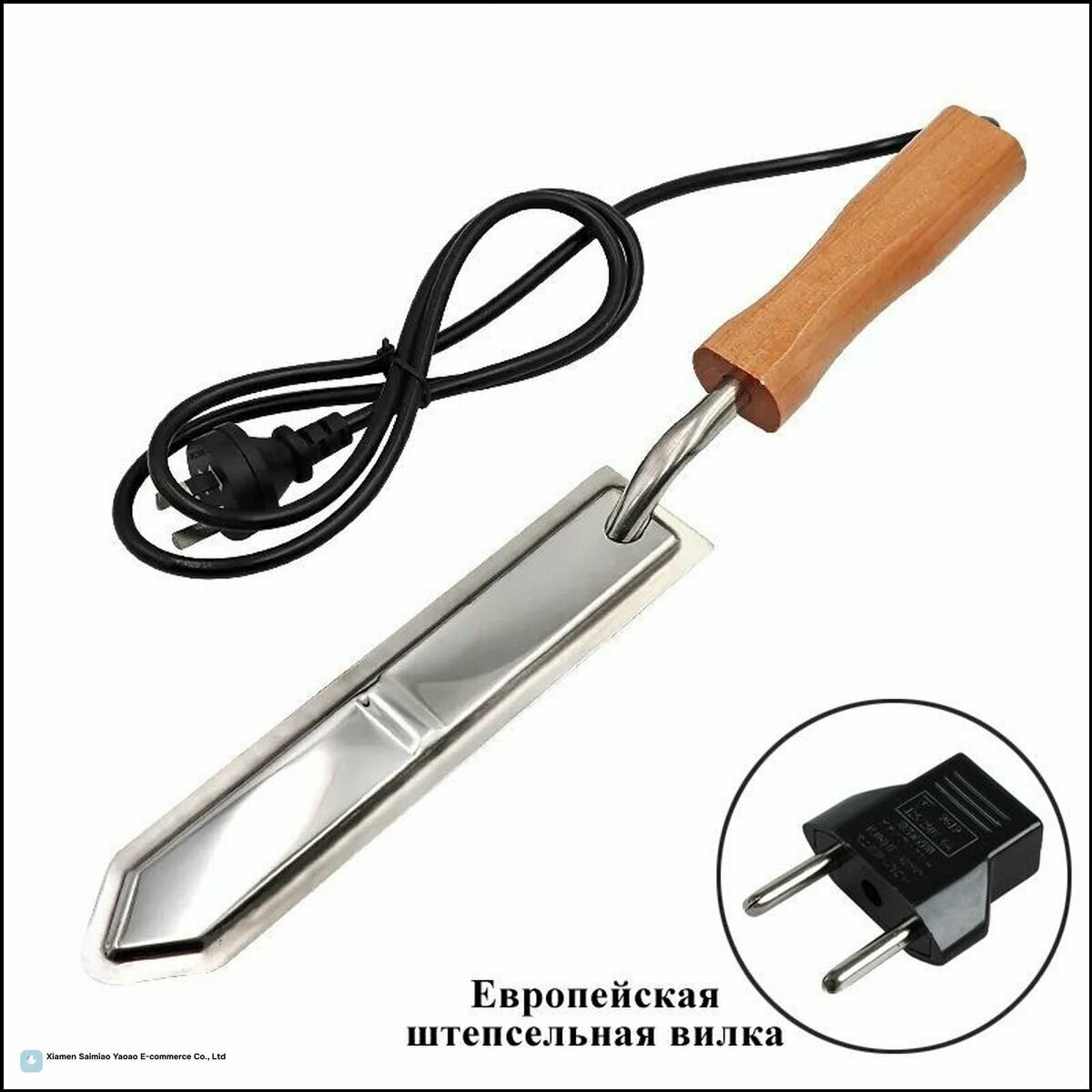 Нож для распечатки сот, нож пасечный электрический нагревательный из нержавеющей стали 220В , мед инструмент оборудование для пчеловодства.