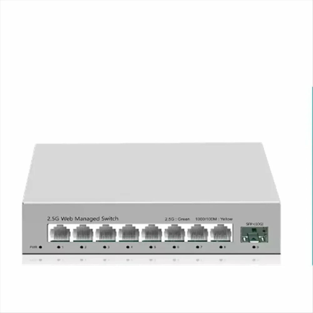 Homelab Setup 2,5GBE Smart Managed Switch 8 Port 2500M Network 10G SFP+ SLOT Веб -Интерфейс Агрегация EU AGRAGTION