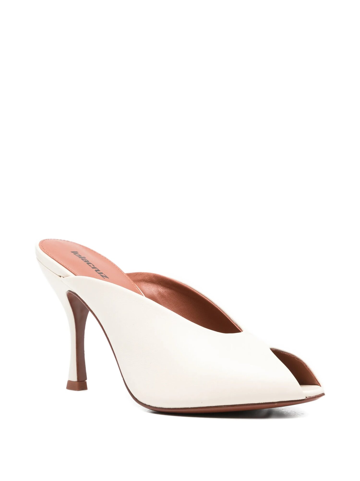 Мюли Lola Cruz Peep toe mules, размер 38, white — фото 1