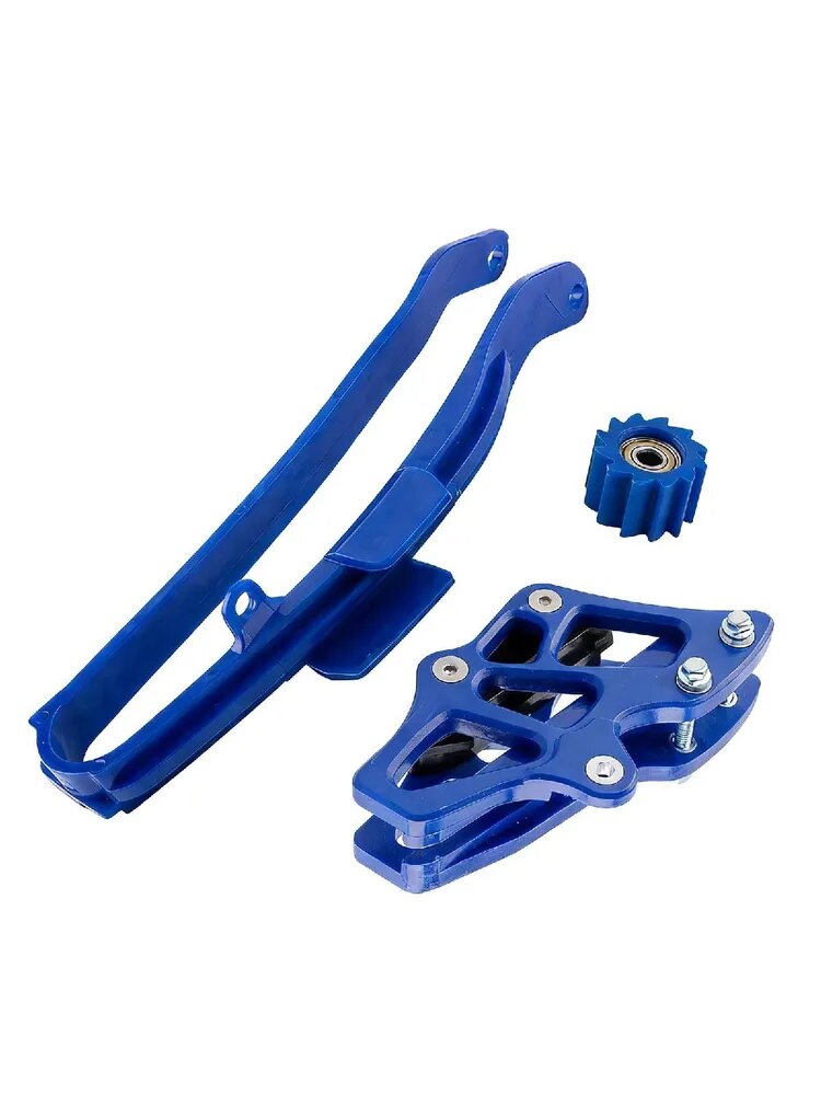 Подходит для внедорожного мотоцикла Yamaha YZ WR 250F450F с плоской вилкой и резиновой цепью-синий
