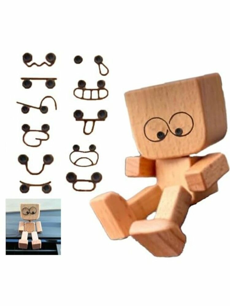 Деревянная фигурка трясущегося человека