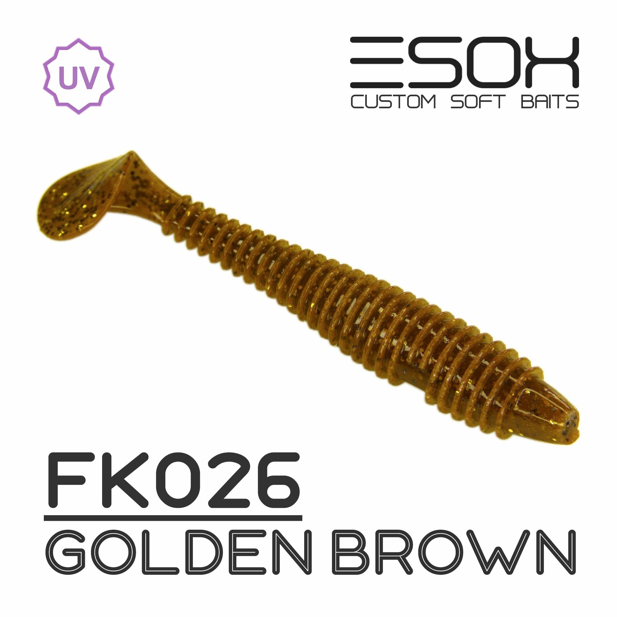 Мягкая приманка для рыбалки ESOX Swinky Fat 3.4" (84мм) 5шт.