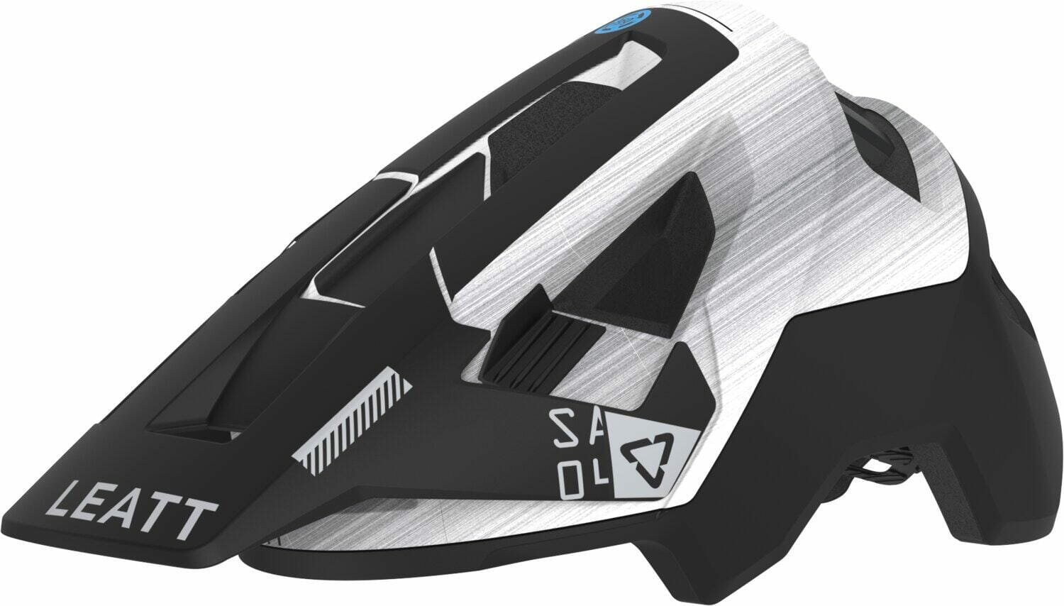 DECATHLON шлем защитный LEATT Helmet MTB AllMtn 4.0 V24, белый/черный, 59-63 см