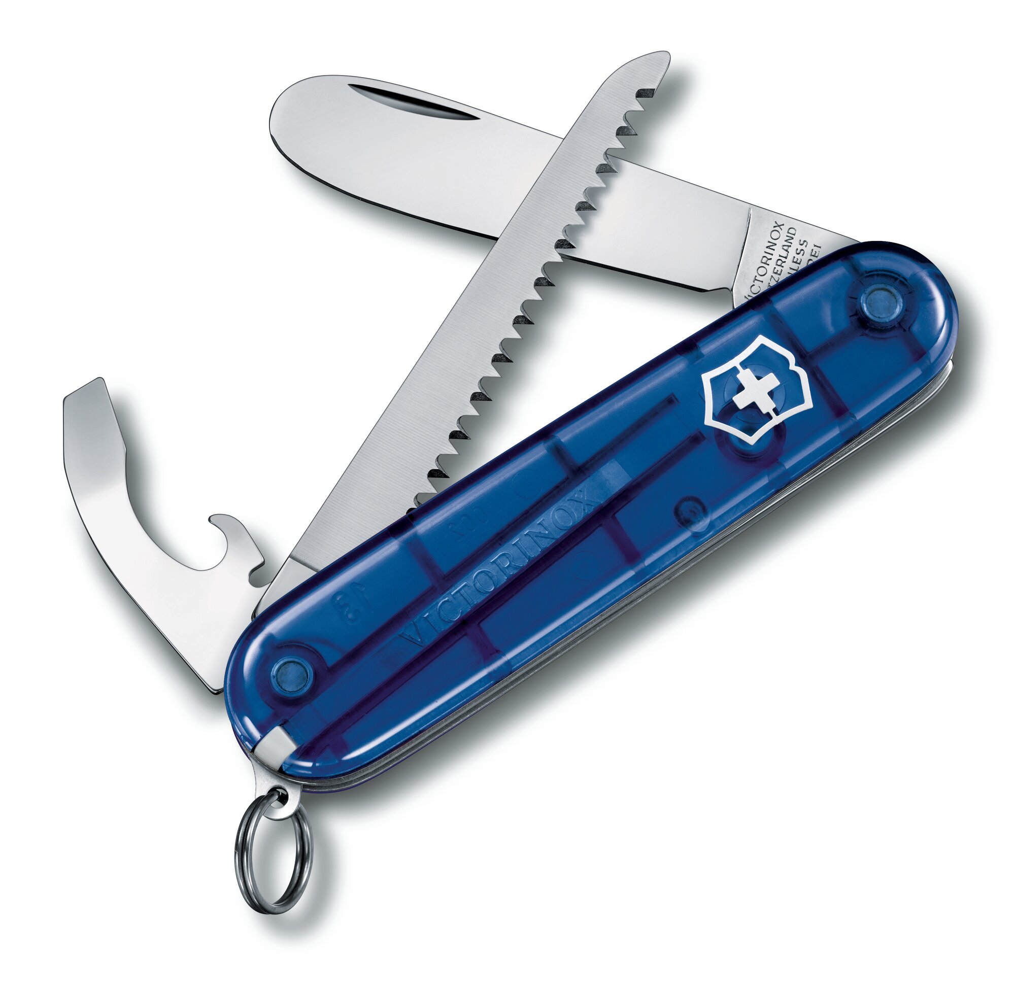 Нож перочинный VICTORINOX My First Victorinox, 84 мм, 9 функций, полупрозрачный синий 0.2373. T2