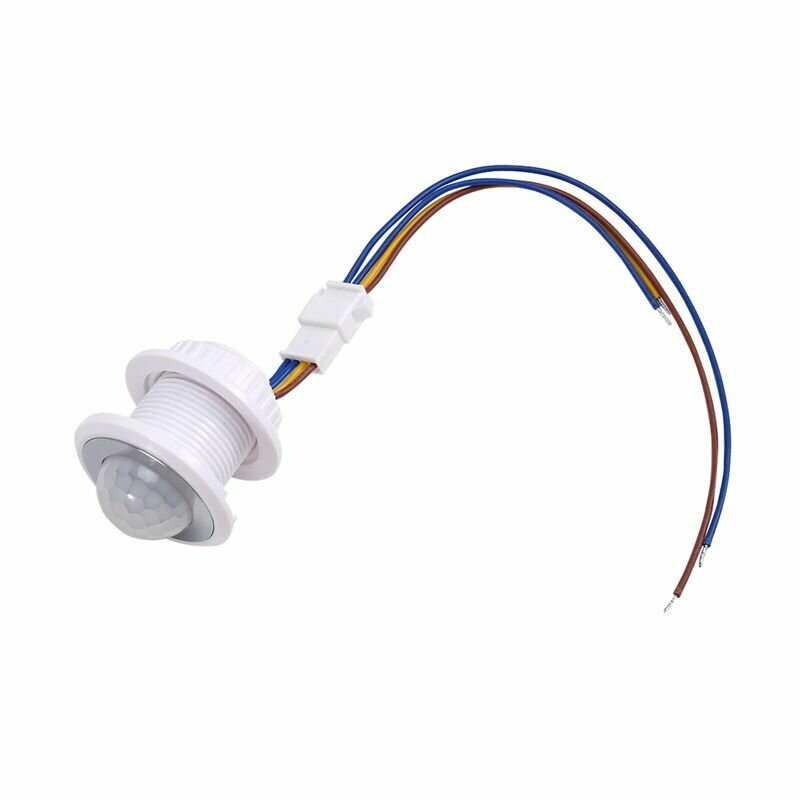 Мини-датчик движения, переключатель света, 110-220 В, ИК-датчик, умное обнаружение, задержка по времени, регулируемый инфракрасный индукционный детектор