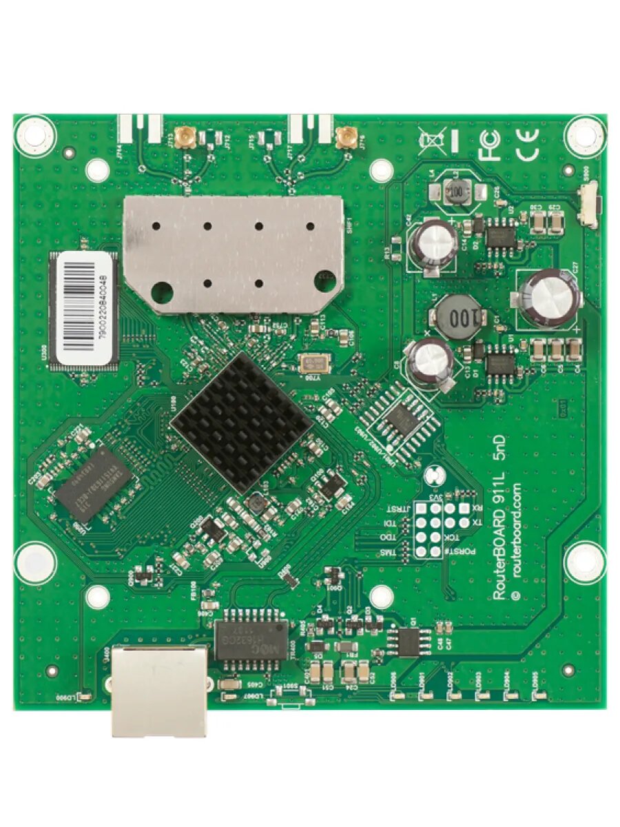 Материнская плата MikroTik 911 Lite5 dual with 600MHz Atheros CPU, 64MB RAM, зеленый