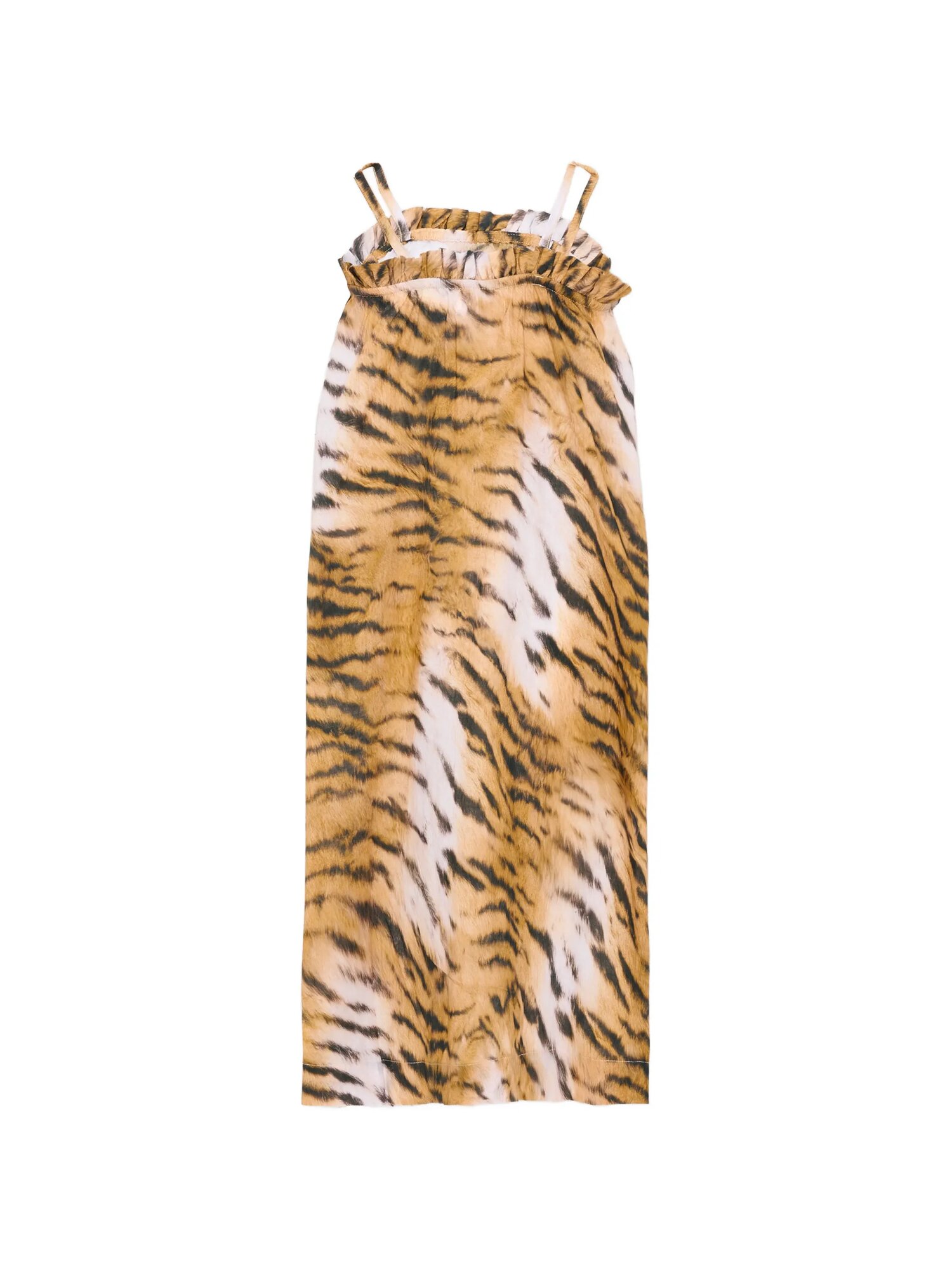 Платье Molo Ruffled tiger-print dress, размер 110-116 — фото 1