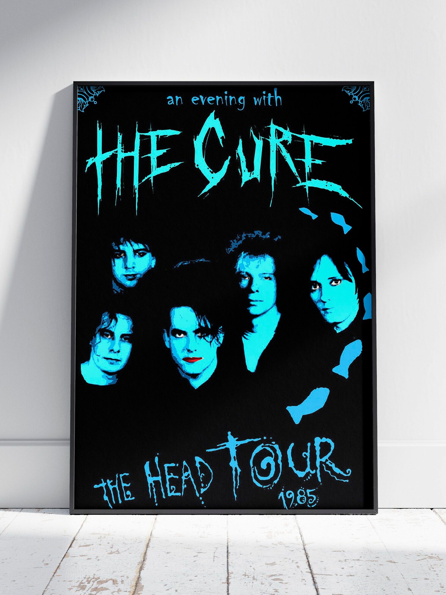 Плакат на стену для интерьера Кьюр (The Cure 6) - Постер по музыке и артисту формата A4 (21x30 см)